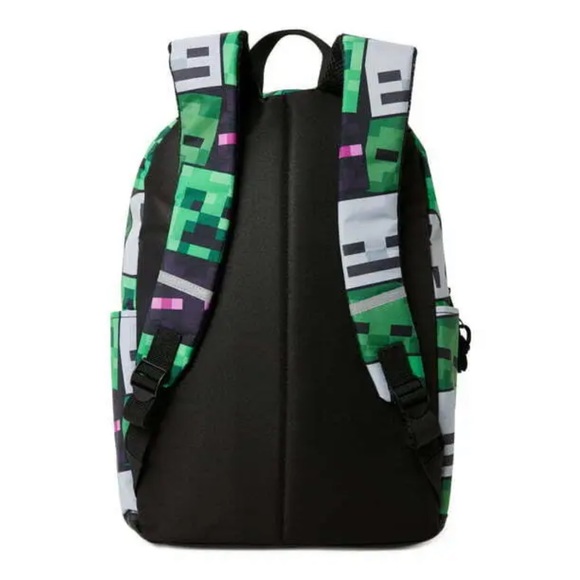 Minecraft | Other | Minecraft Unisex Creepers Printed Backpack Green ...